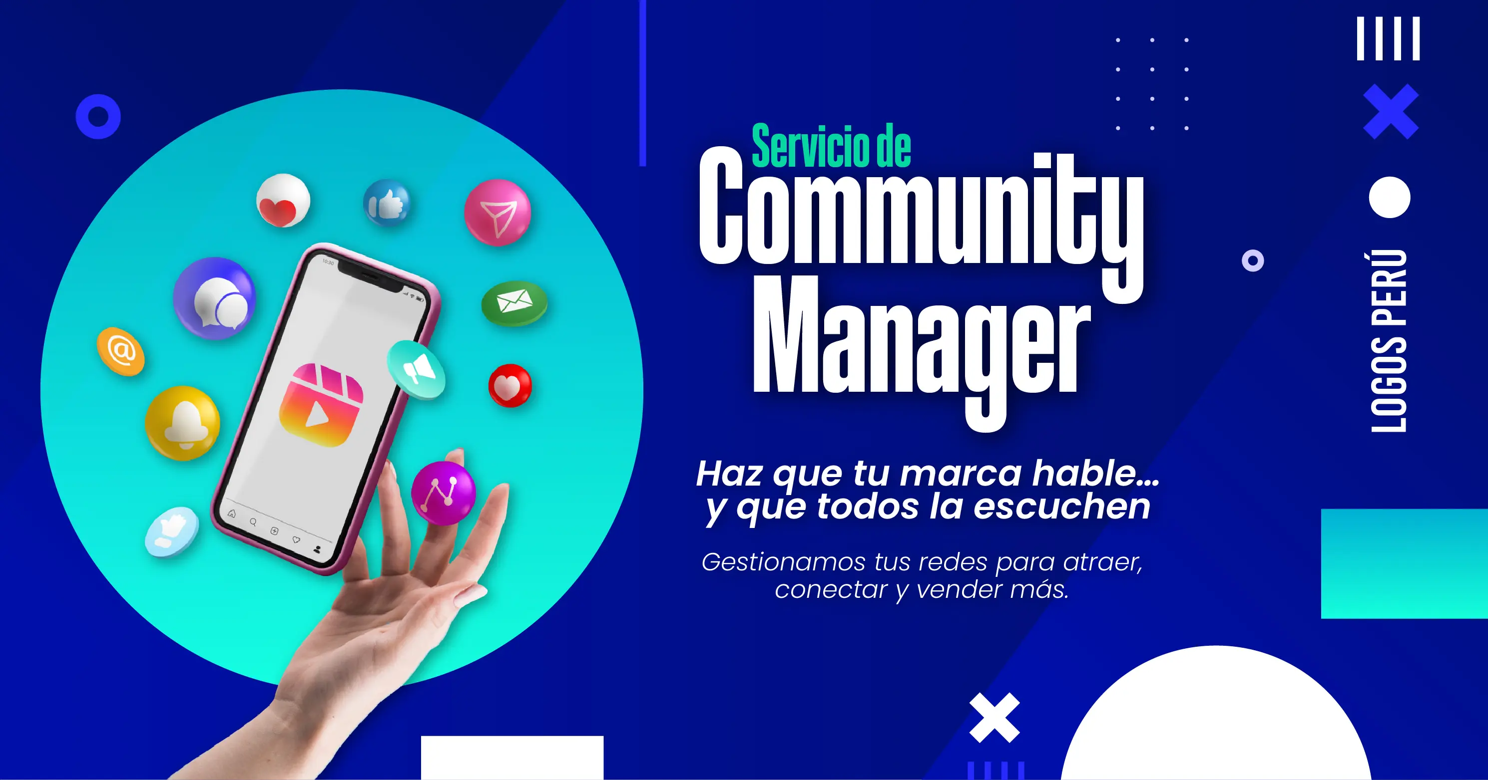 📱 Desde S/ 159 – Servicio de Community Manager Profesional 📊 | Logos Perú